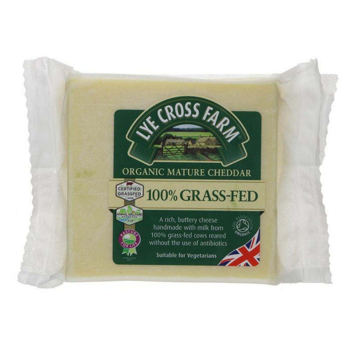 LYE CROSS FARM ORGANIC MATURE CHEDDAR – LEMON AND LIMES LONDON LTD